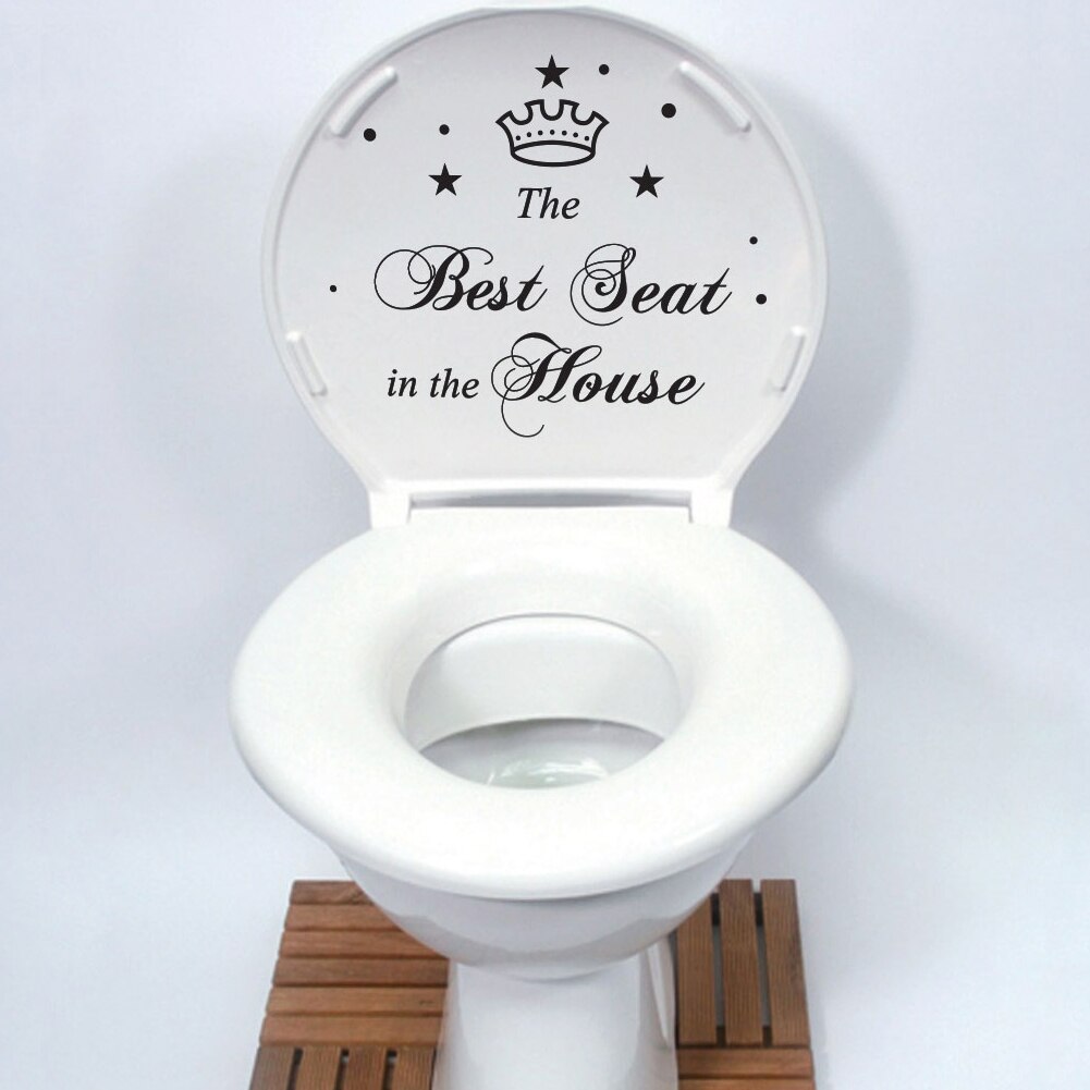 best seat Toilet Decal Vinyl For Shop Office Home ... – Grandado
