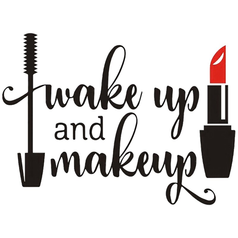 PVC Wall Decor Sticker Decal Lipstick Makeup Girl ... – Grandado