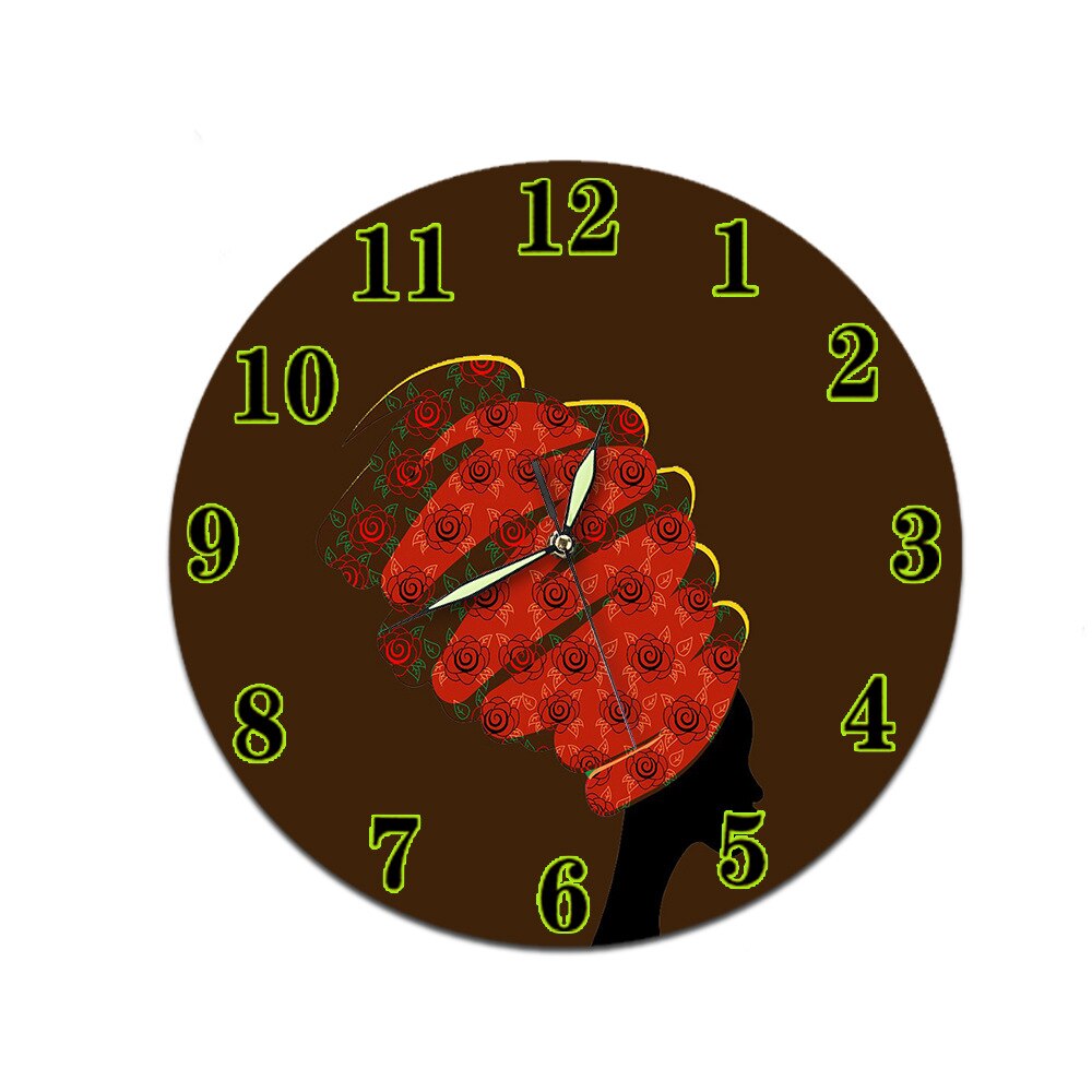 African Woman Digital Wall Clock Nordic Ins Living... – Grandado
