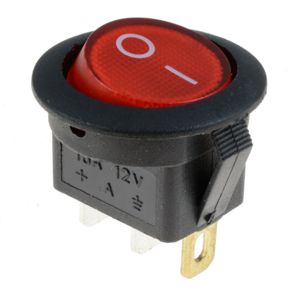 2 Pin 20mm ON/OFF Round Boat Rocker Switch Mini Wa... – Grandado