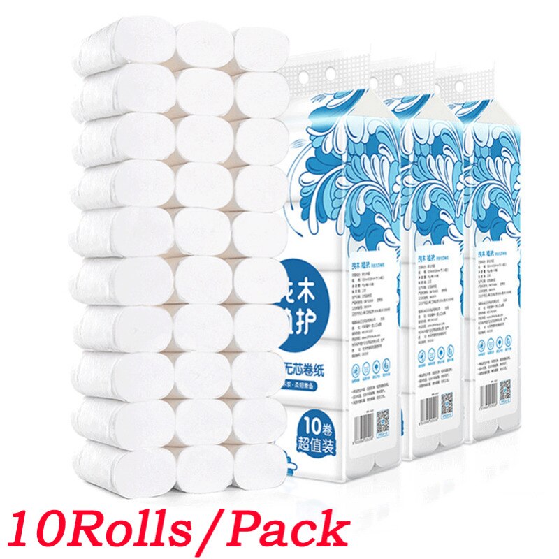 Toilet Paper 10 Rolls Pack 4ply Quilt Tissues Luxu... – Grandado