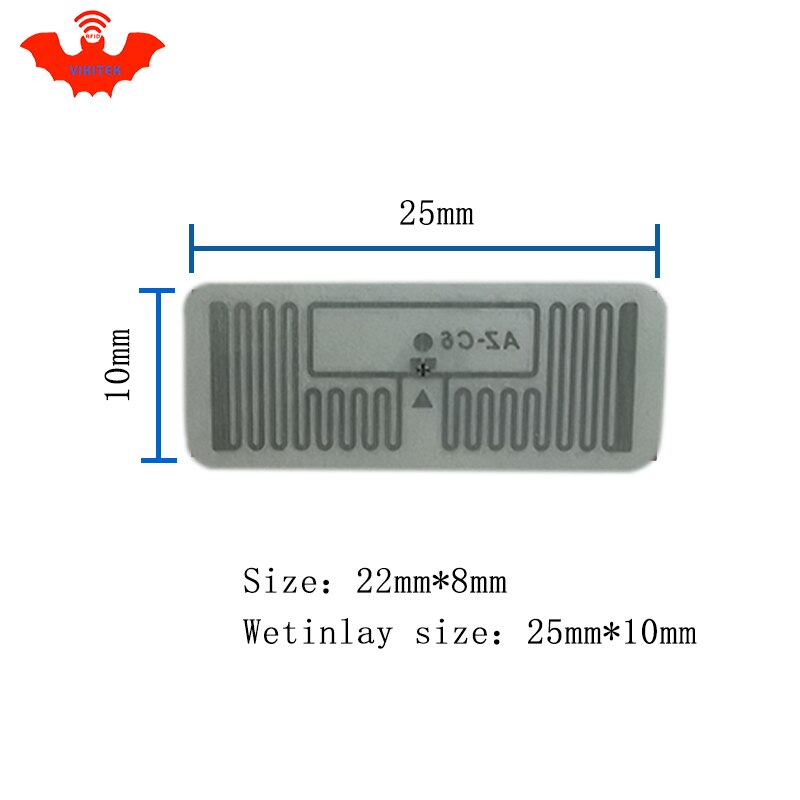 UHF RFID tag EPC 6C sticker Impinj MR6 AZ-C6 wet i... – Vicedeal