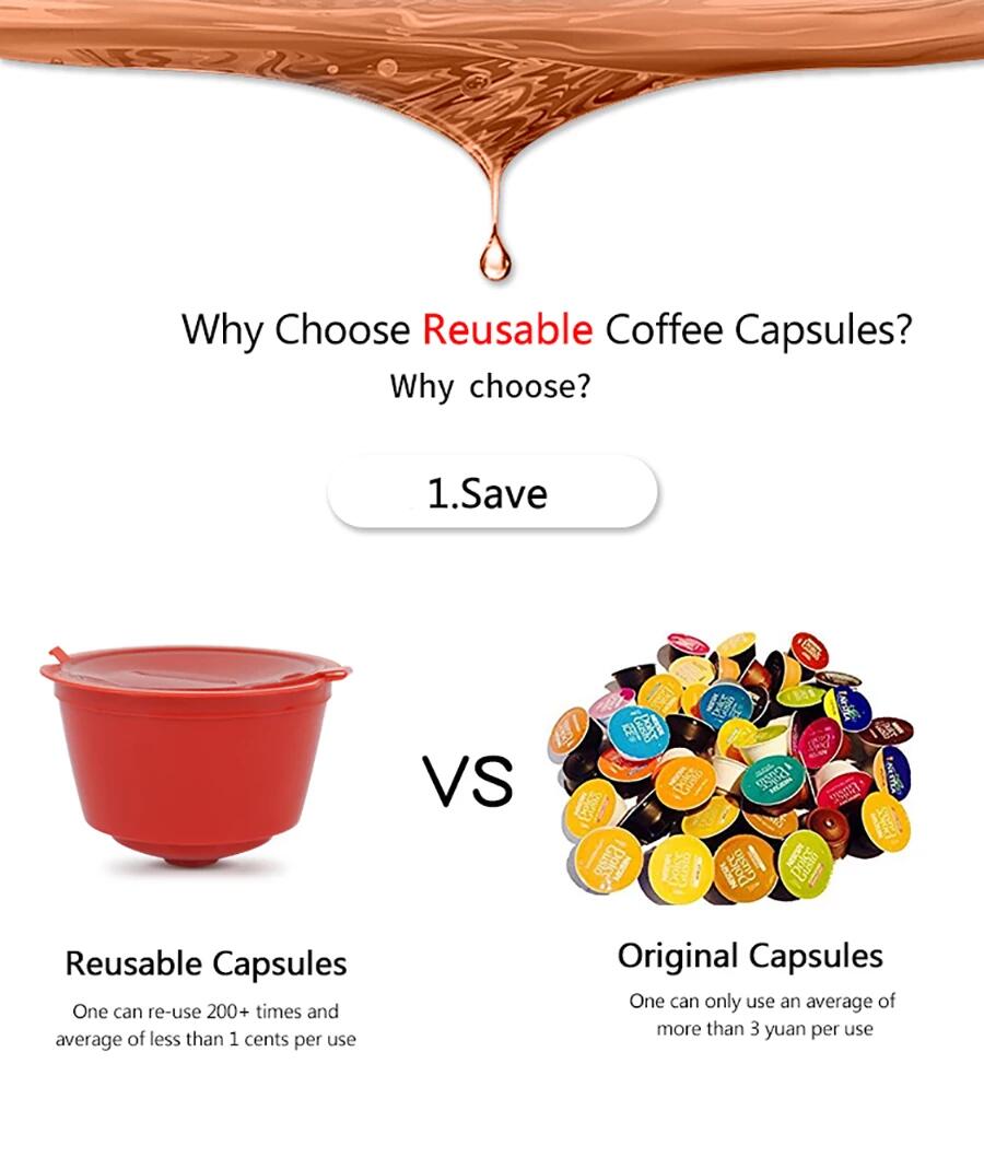 3pcs/lot Reusable Refillable Coffee Capsule For Ne... – Grandado