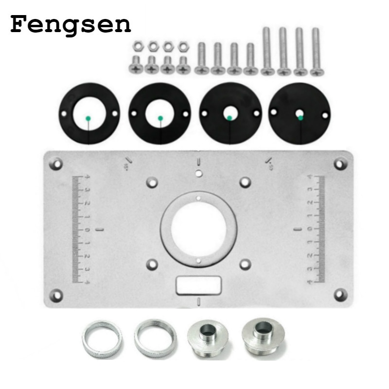 700C Aluminium Router Tisch Insert Platte w/Buchse... – Vicedeal