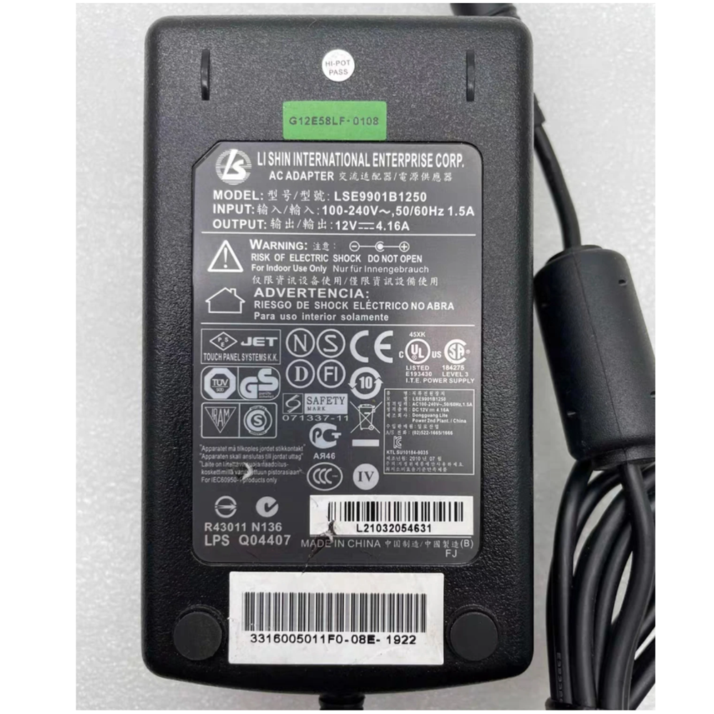 Original LS LI SHIN 12V4.16A AC DC Adapter Charger... – Grandado