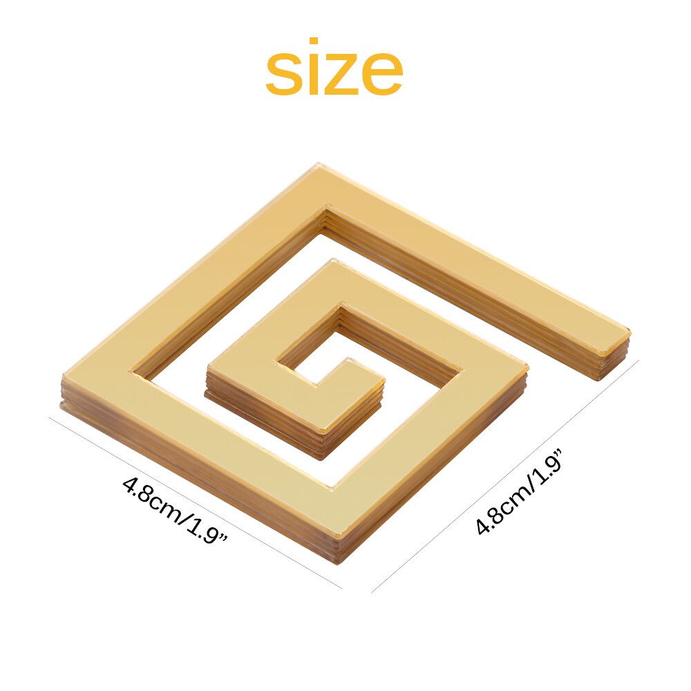 50/100/200/500pcs Building Border Acrylic Mirror S... – Grandado