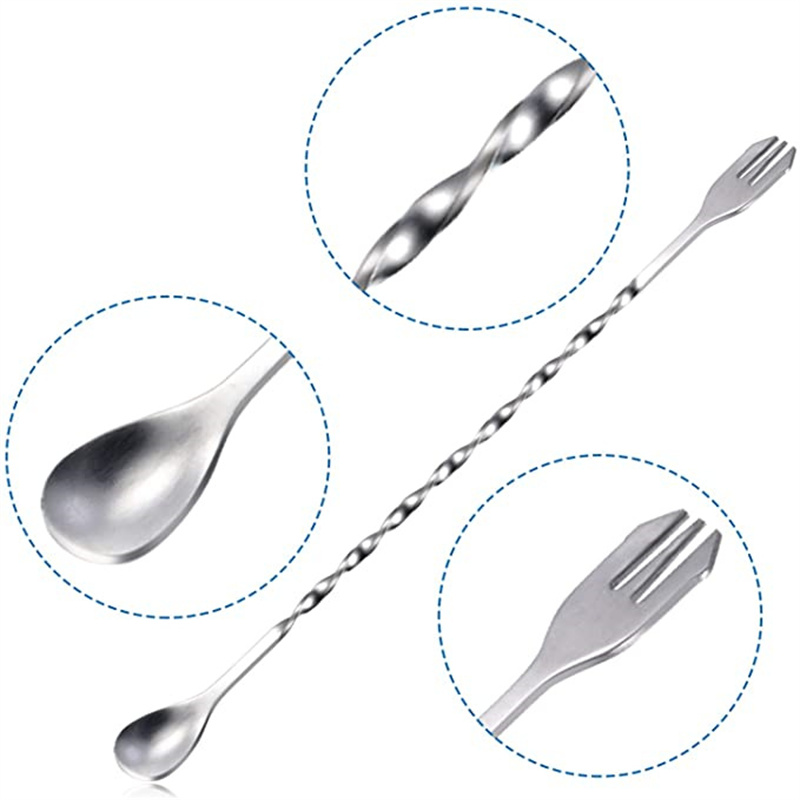 10 Inch Stainless Steel Bar Cocktail Stirrer Mixin... – Grandado
