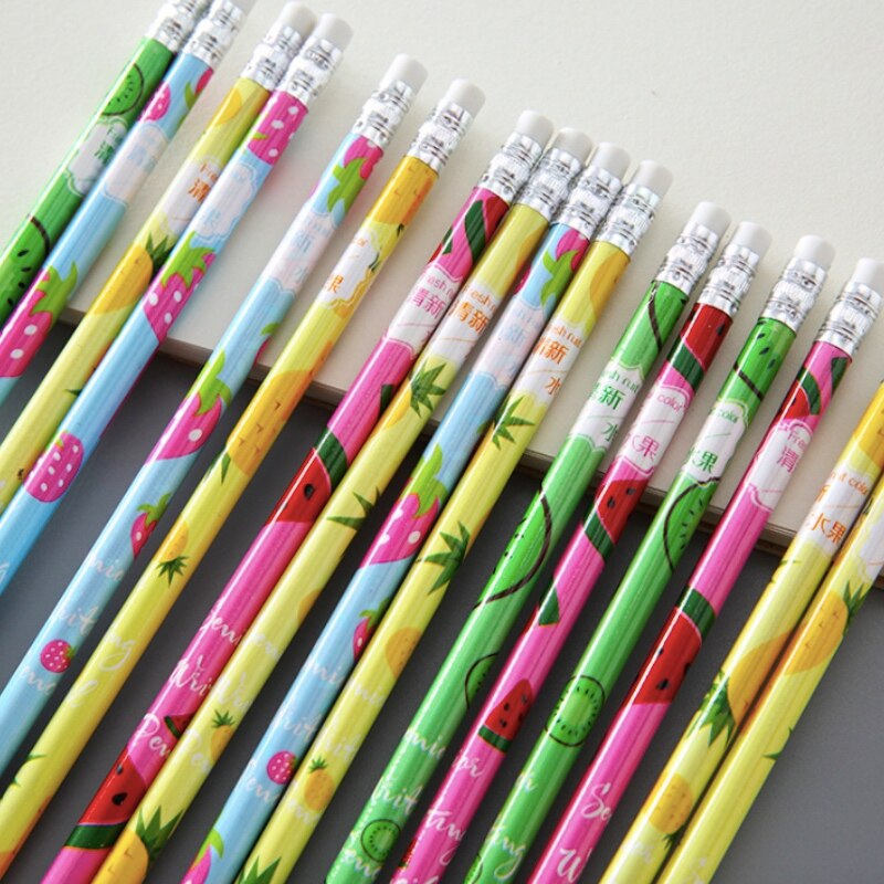 12 teile/satz Cartoon Obst Schöne Bleistift Bleist... – Vicedeal