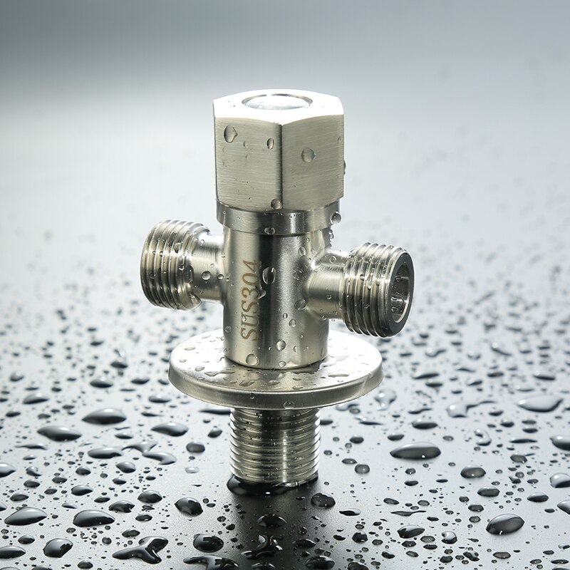 Dobbelt 2 huller vinkelpåfyldningsventil dobbeltst... – Vicedeal