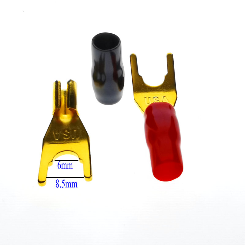 8Pcs Gold Plated U Y Type Banana Plug Cable Wire C... – Grandado