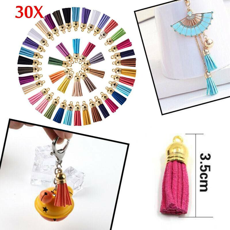 30Pcs Charms Suede Vintage Multicolor Leer Tassel ... – Vicedeal