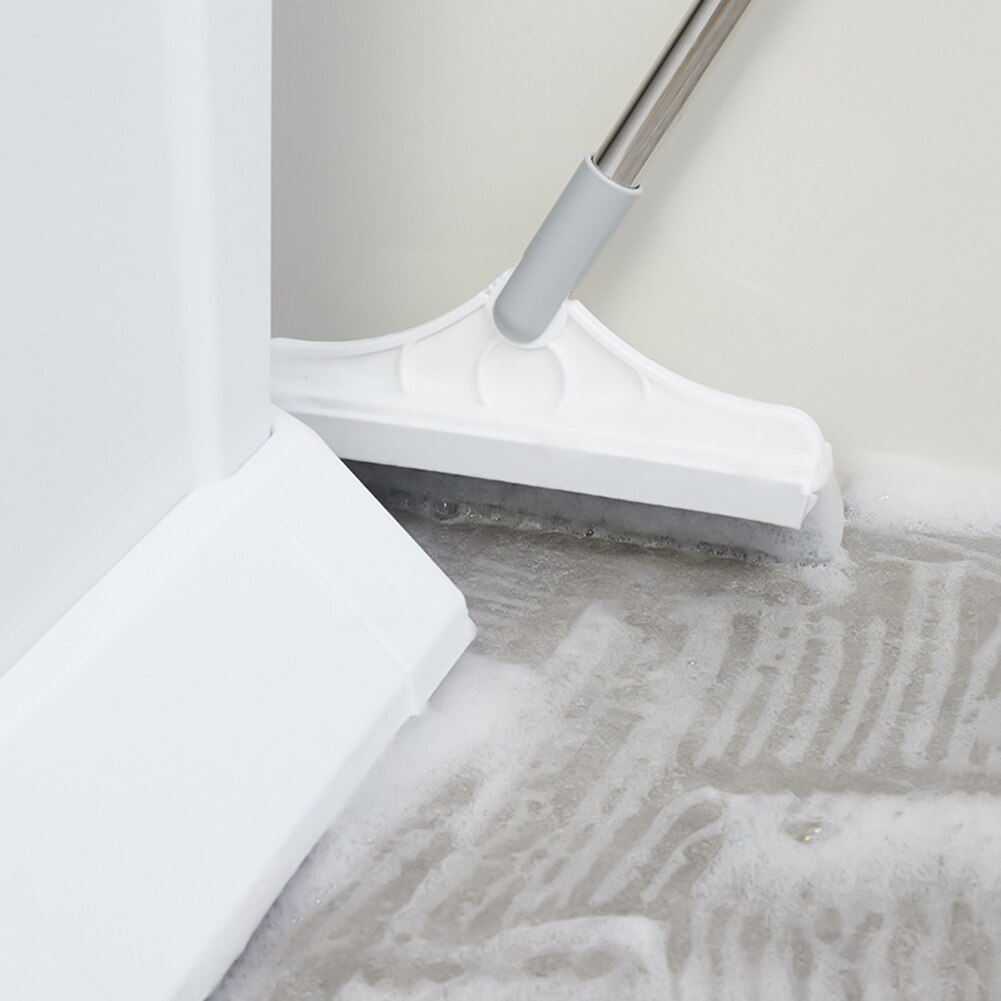 2 In 1 Floor Scrub Brush Long Handle Wiper Stiff B... – Grandado