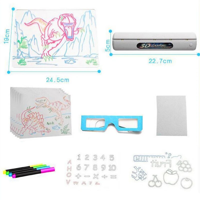3D Magic Drawing Board Tablet Light Drawing Board ... – Grandado