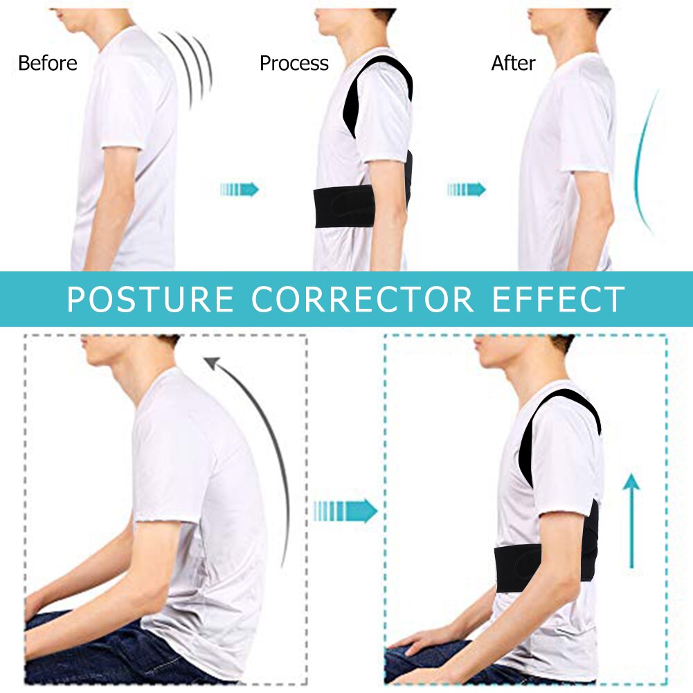 Adjustable Back Posture Corrector Belt Women Men P... – Grandado