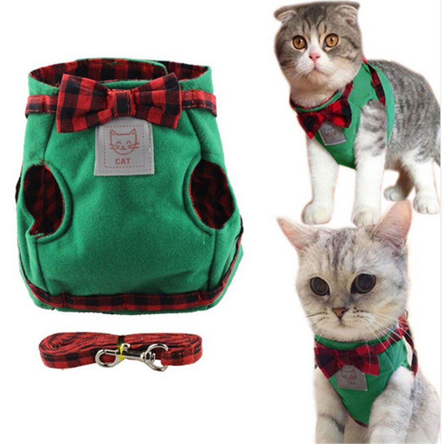 Cute Cat Harness Leash Breathable Vest Cat Collar ... – Grandado