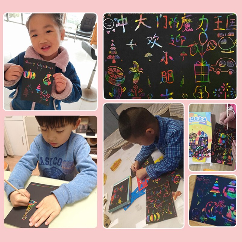 Scratch Painting Toys For Children Kids DIY Drawin... – Grandado