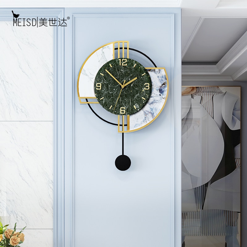 Marbling Acrylic Decorative Pendulum swingable Wal... – Grandado