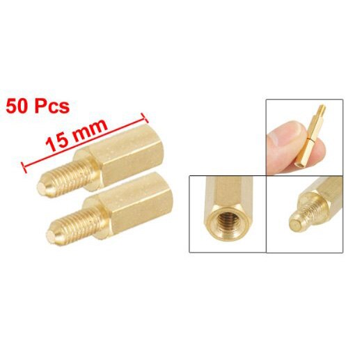 ! 50 Pcs Brass Screw Thread PCB Stand-off Spacer M... – Vicedeal