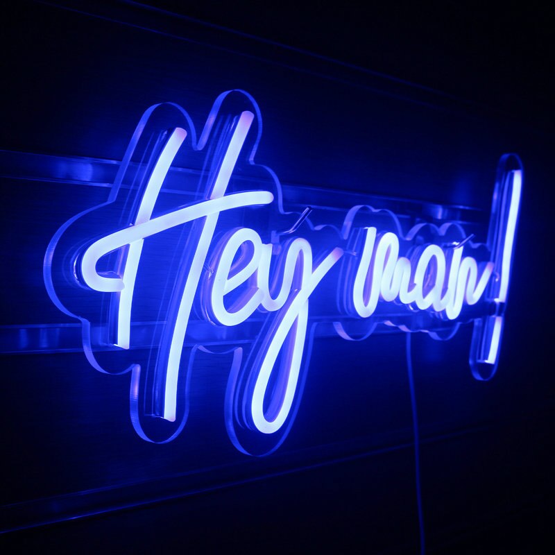 Wanxing Neon Led Neon Sign Blue Wall Hanging Art N... – Vicedeal