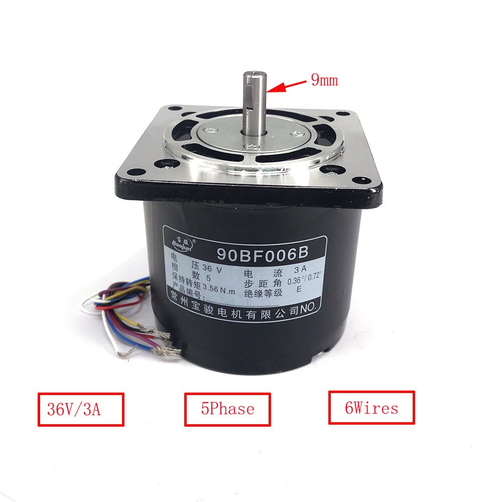 5 Phase Wire Cut Stepper Motor 90BF006B 36V 3A for... – Grandado