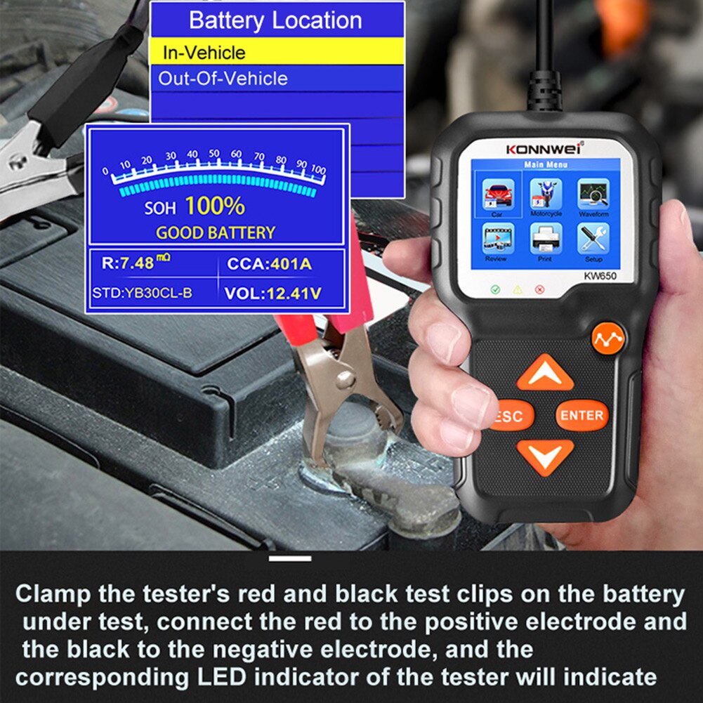KONNWEI – outil de diagnostic de charge automobile... – Grandado