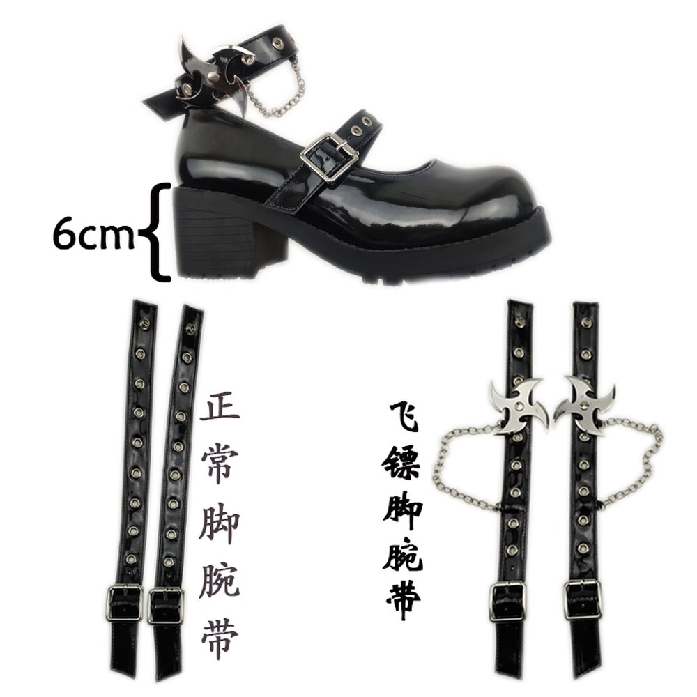 Womens Round Toe Patent Leather Platform Block Hig... – Grandado