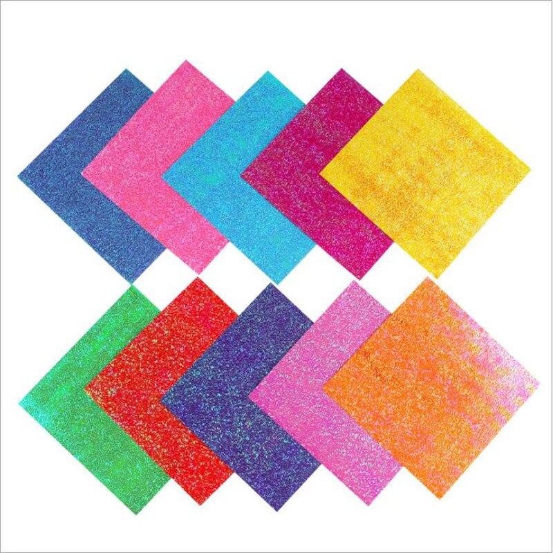 50pcs/set Square Origami Paper Single Side Shining... – Vicedeal