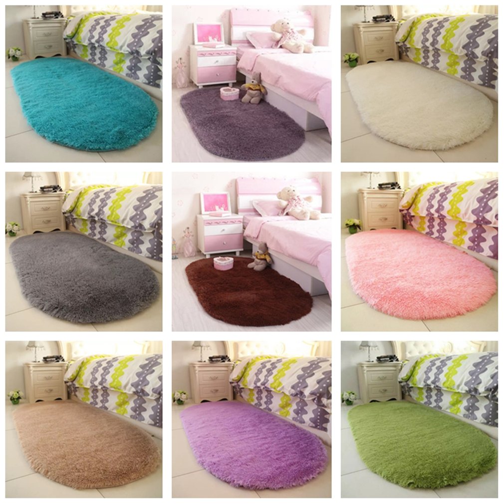 Cute Oval Carpet Floor Mats Home Living Room Bedro... – Vicedeal