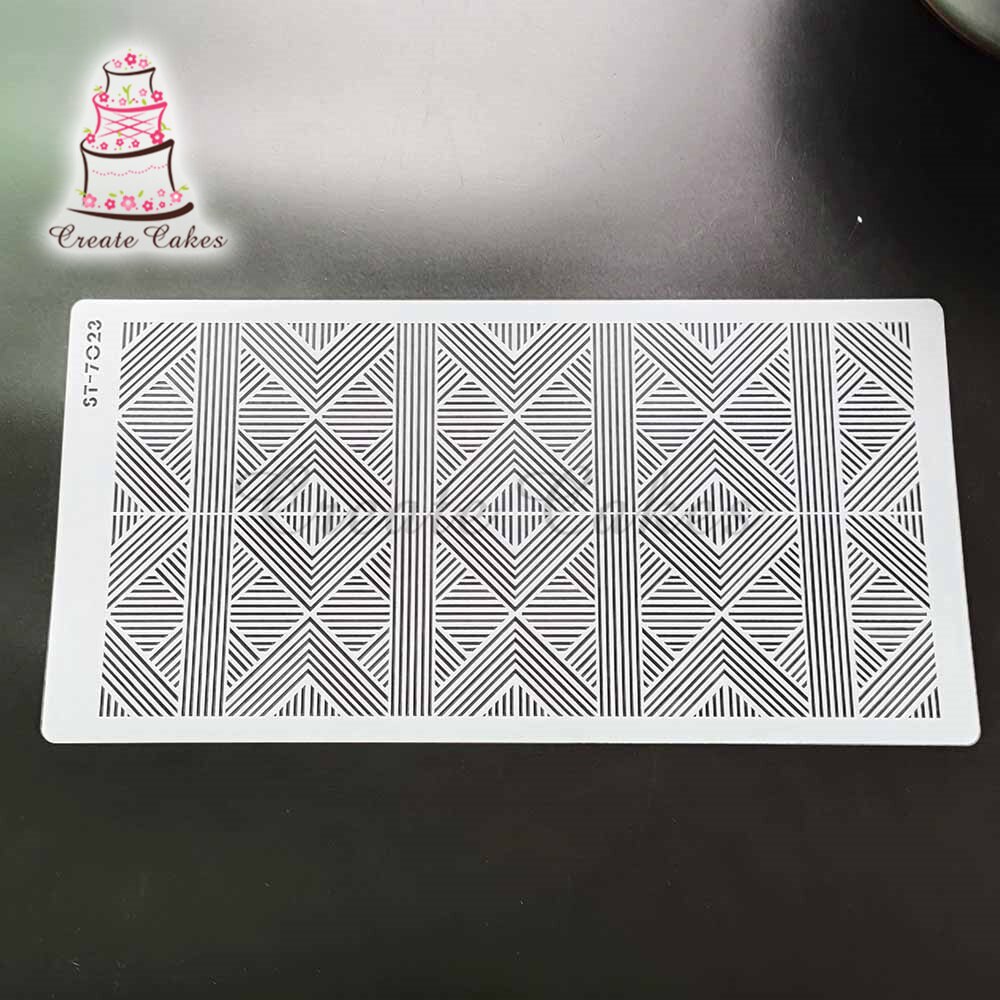 Wave Pattern Wedding Cake Stencil Cake Lace Side P... – Vicedeal