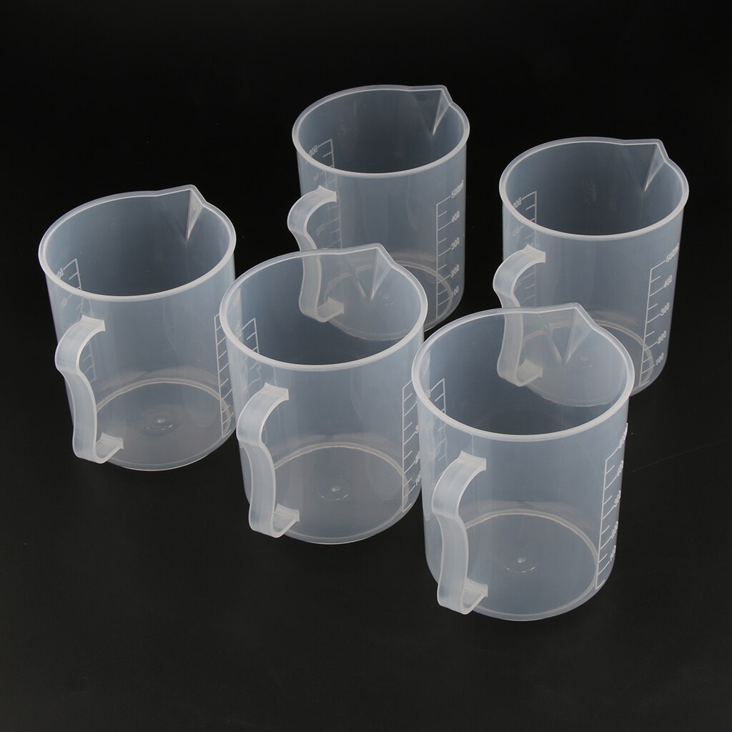 Clear Graduated Beaker Measuring Cup Jug with Hand... – Grandado