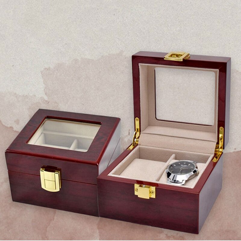 Wood Storage Watch Boxes 2 Slots Watches Boxes Dis... – Grandado