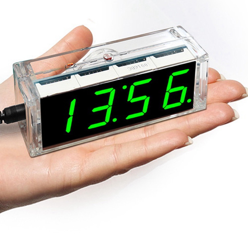 ! DIY Digital Clock Kit 4 Digit LED Electronic Clo... – Grandado