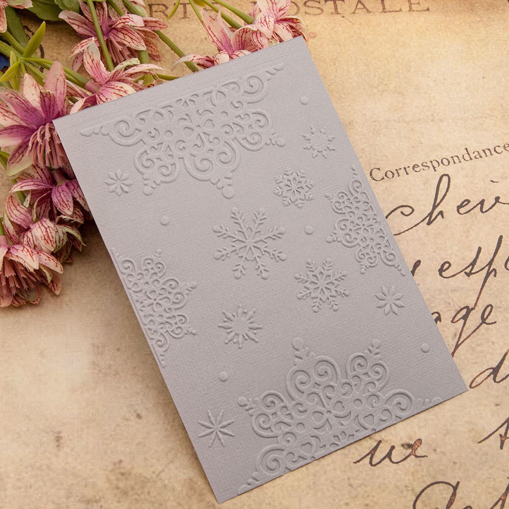 Aokediy Snowflake Print Diy Plastic Embossing Mapp... – Grandado