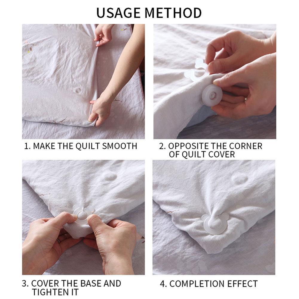 4/8PCS Plastic Durable Comforter Clamp Holder Quil... – Vicedeal