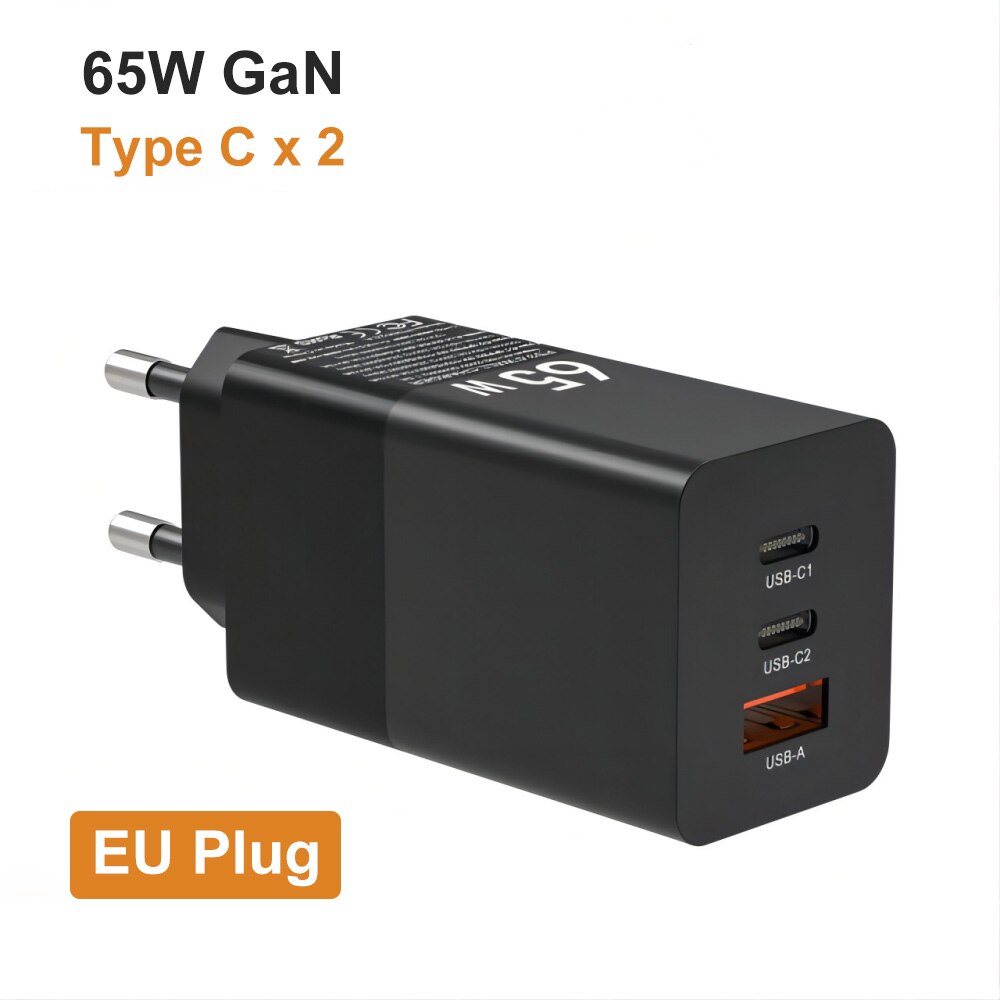 Vatid 65W Gan Lader Usb Lader Desktop Usb Laadstat... – Grandado