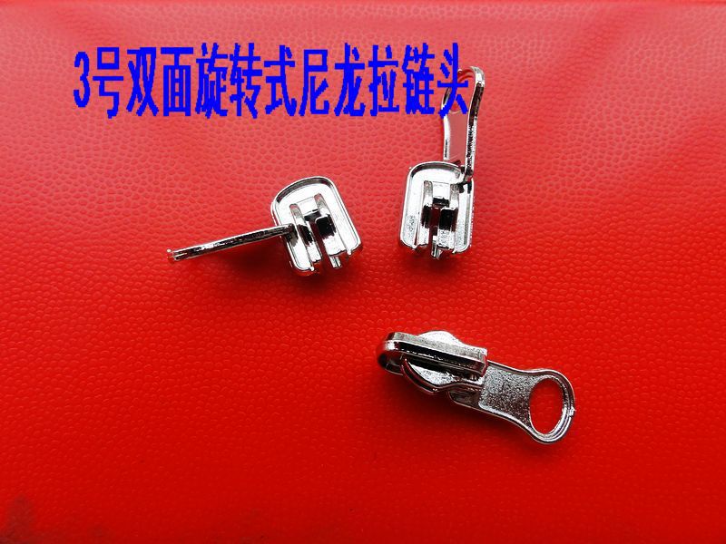 3# 10pcs/lot silver reversible slider metal slider... – Vicedeal