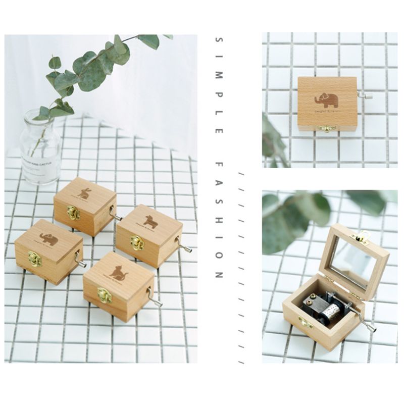 Wooden Music Box Multiple Music Random Engraved Mu... – Vicedeal