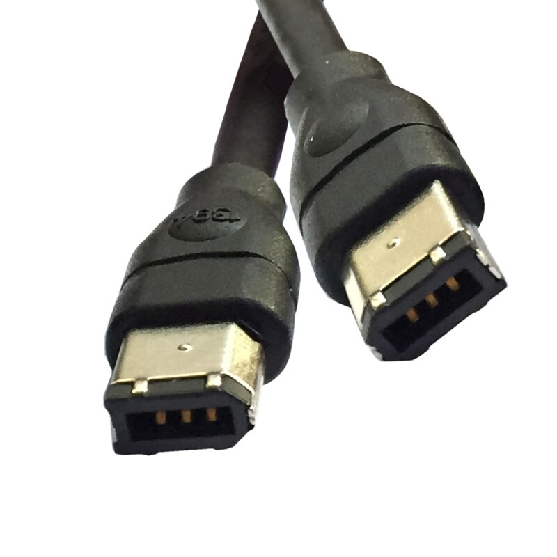 Black IEEE 1394 Firewire 400 to Firewire 400 Cable... – Grandado