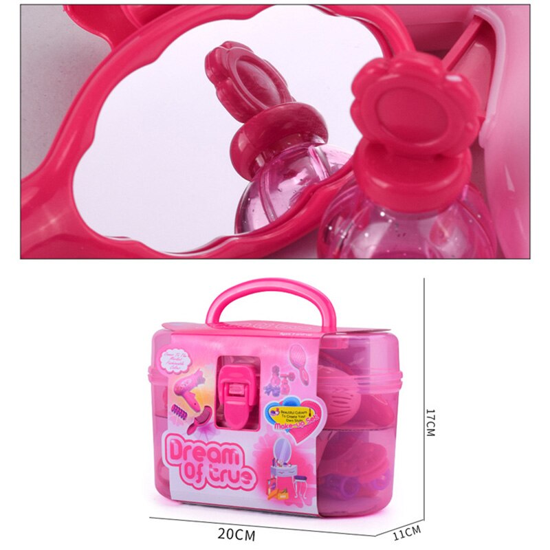 24 Pcs Pretend Play Makeup Toys Pink Kids Makeup S... – Vicedeal