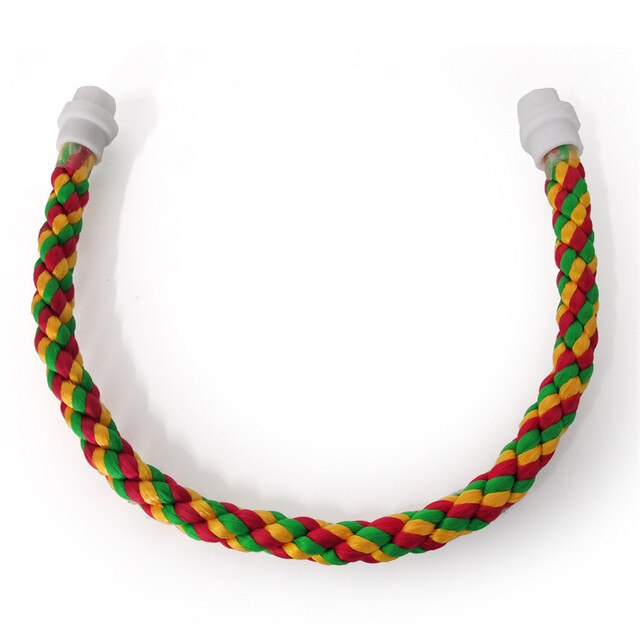 105/80/55/30cm Colorful Parrot Rope Hanging Braide... – Grandado