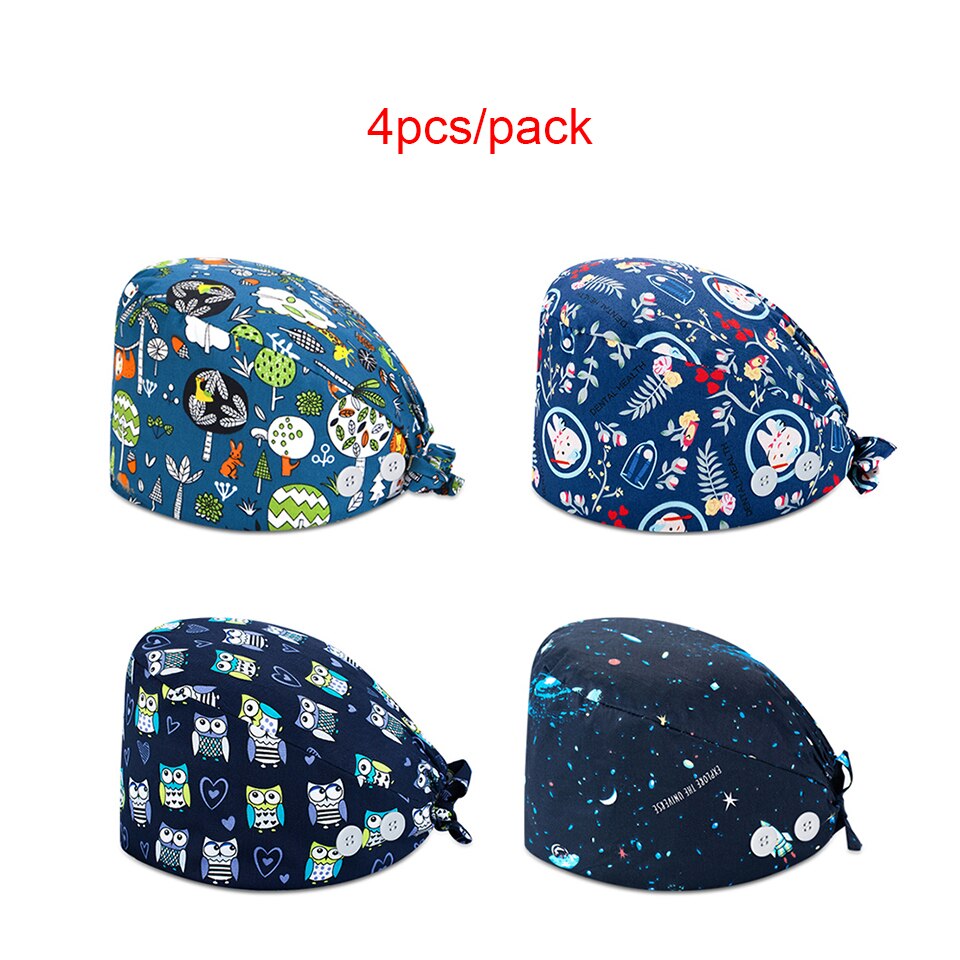 Unisex Adjustable Working Nurse Hat Bouffant Sanit... – Grandado