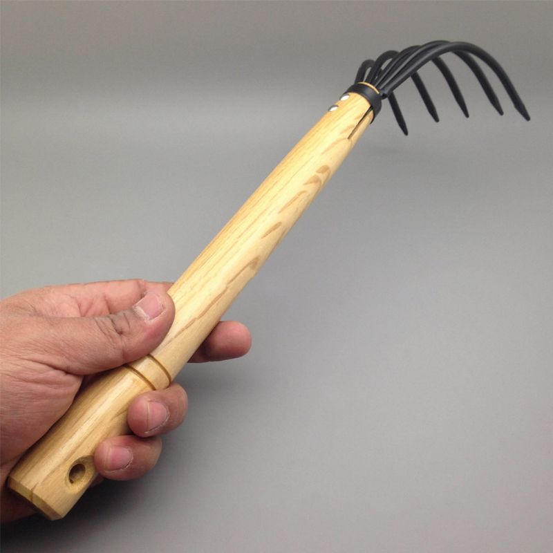 Garden Leaf Collection Five-tooth Rake Comb Weeder... – Grandado