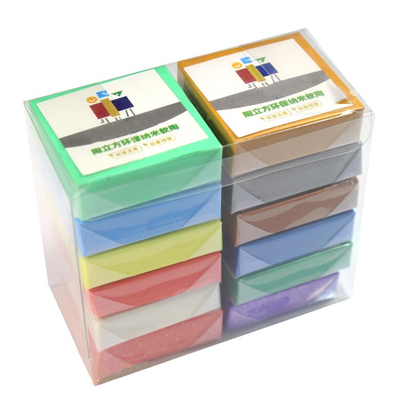 12 pcs/set of sculpture clay Polymer Clay DIY hand... – Grandado