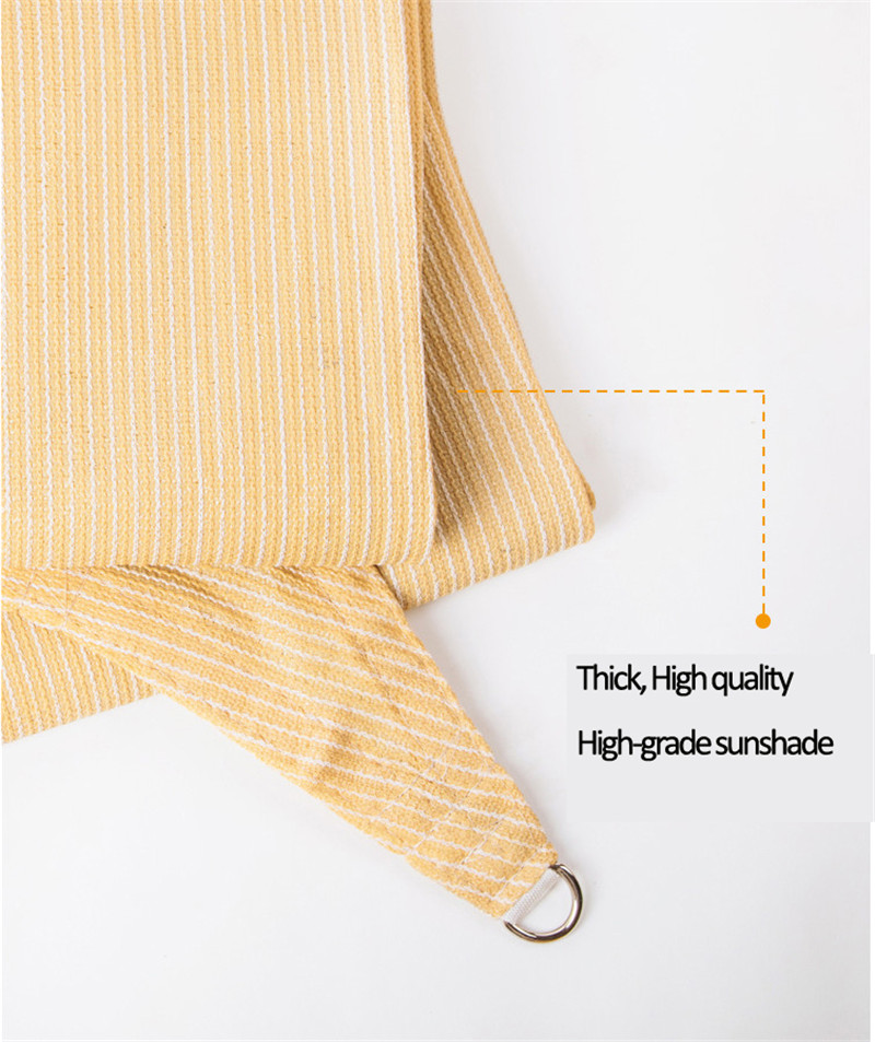 Thick Stable trilateral Sun Shelter Beige yellow 3... – Grandado