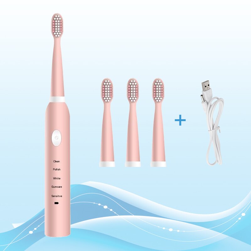 Powerful Sonic Electric Toothbrush USB Charger Rec... – Vicedeal