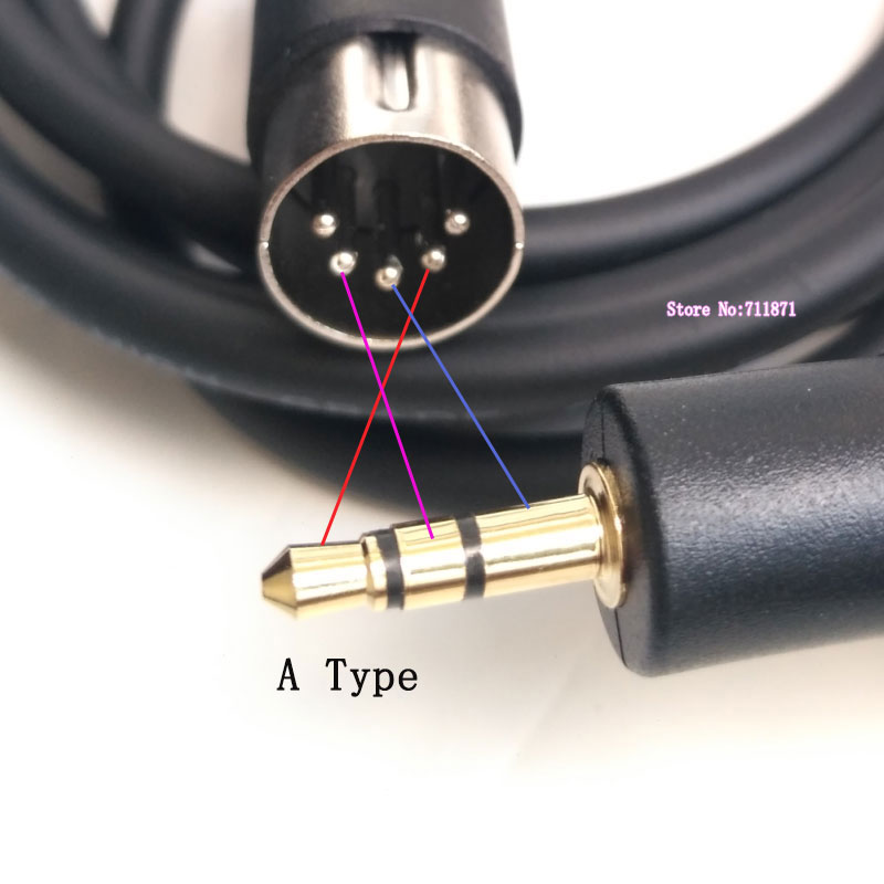 Stereo TRS 3,5 Stecker 5Pin DIN Stecker Buchse Aud... – Vicedeal