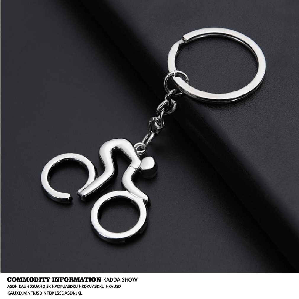 Sports Logo Key Chain Bike Running Weightlifting F... – Grandado