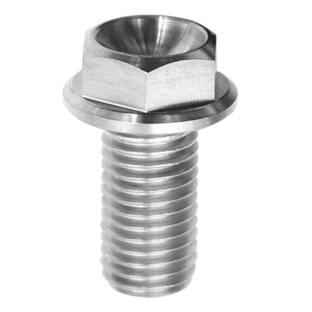 M6 Titanium Alloy Hex Head Flange Bolt Fastener, C... – Grandado