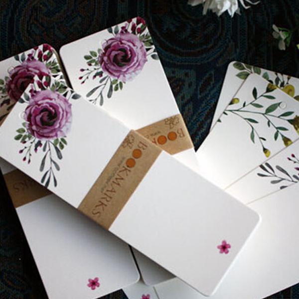 40pcs/lot DIY Retro Flower Bookmark Book Mark Mess... – Grandado