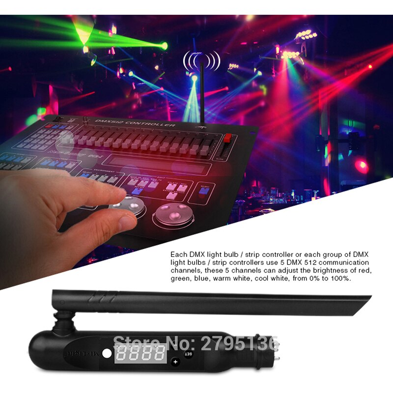 DMX 512 led transmitter Digital screen display 2.4... – Grandado